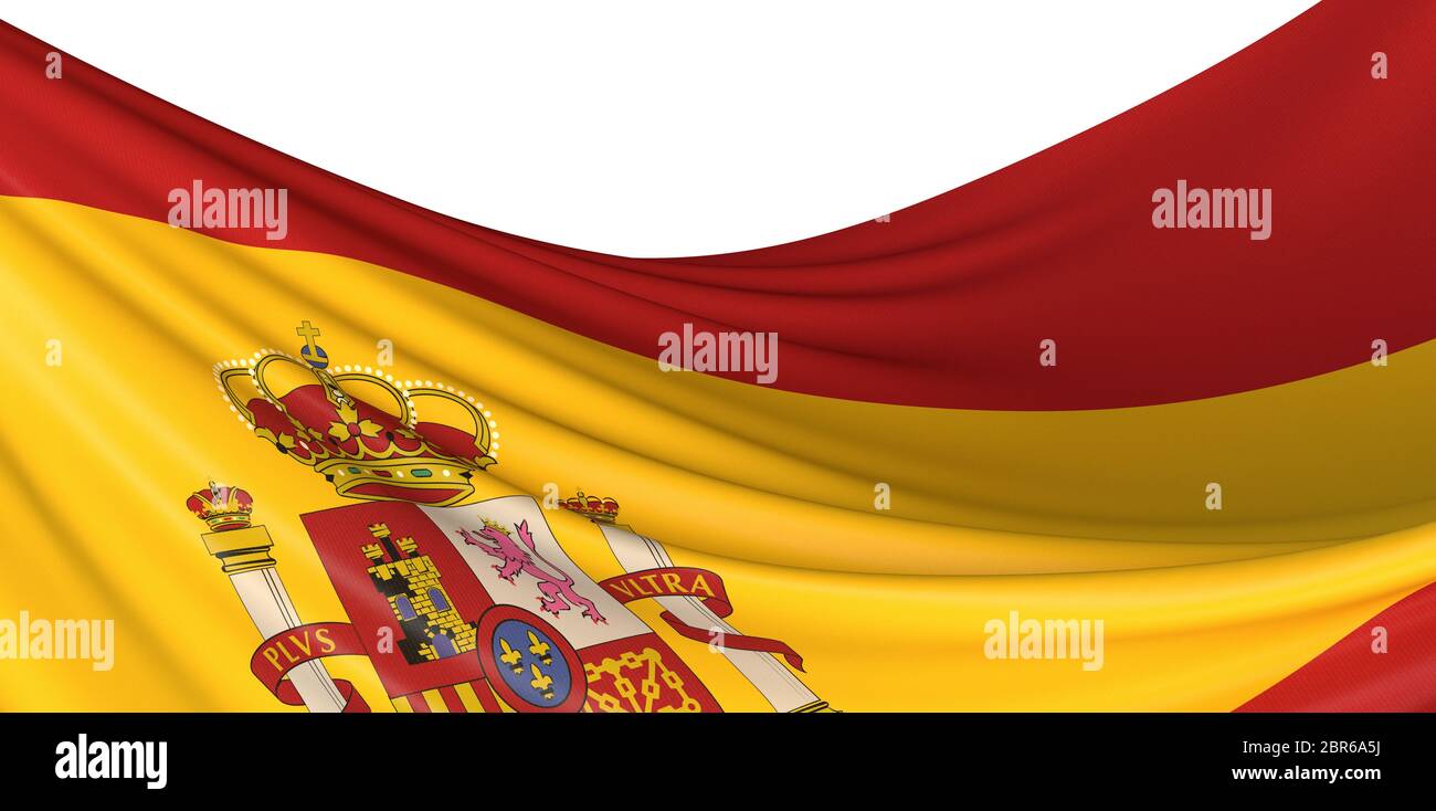 spain flag nation illustration banner Stock Photo - Alamy