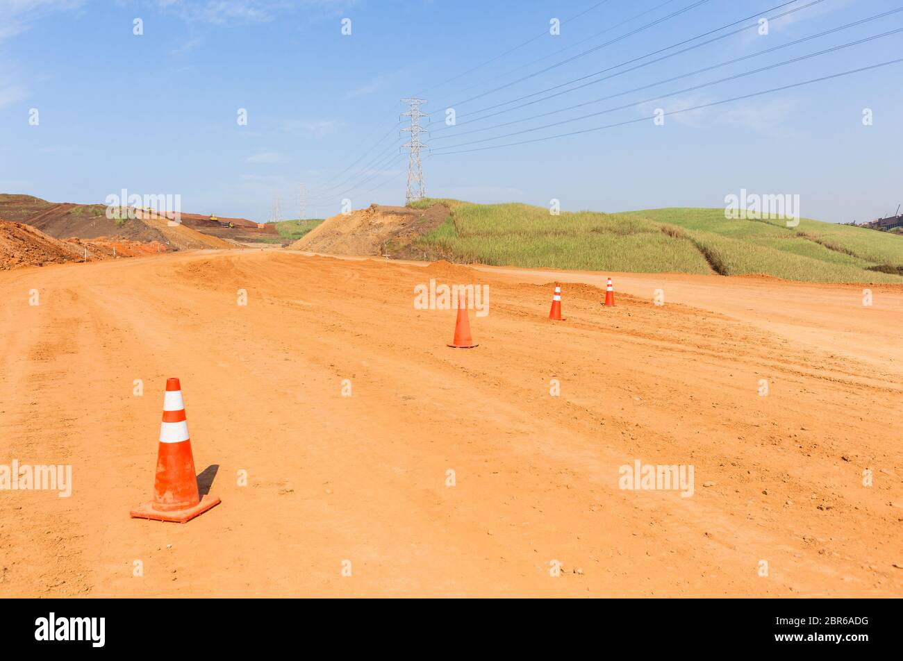 Countryside new roads construction earthworks engineering landscape ...