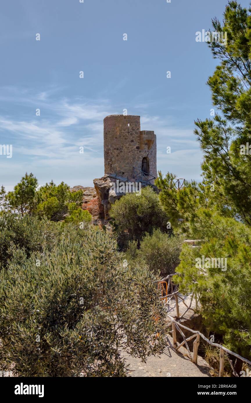 Old watchtower on mediterranean coast hi-res stock photography and ...