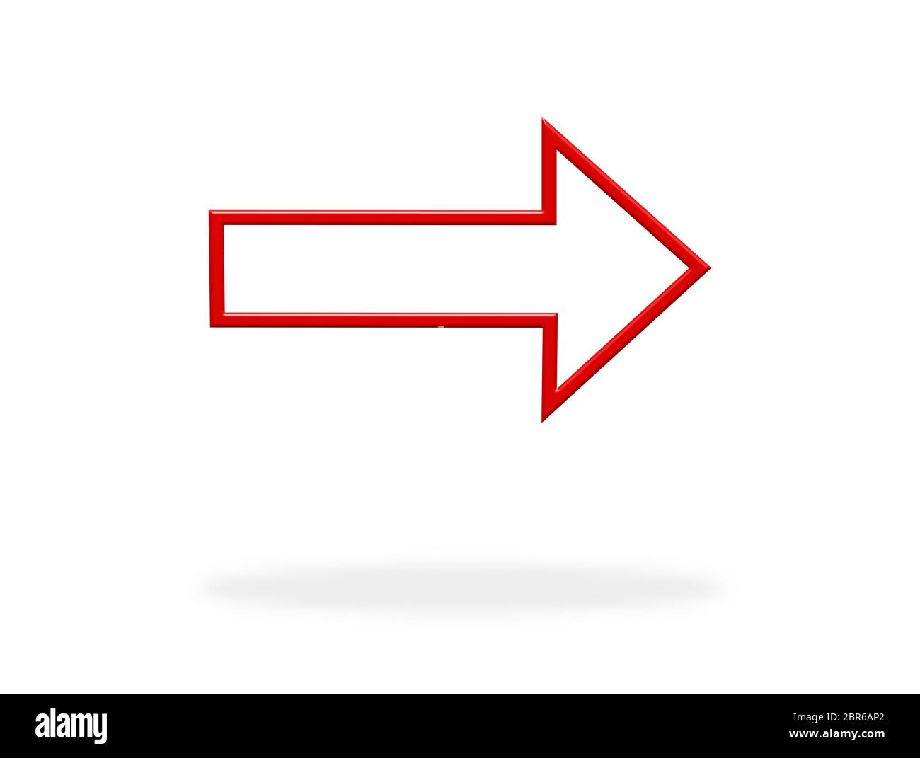 Arrow icon with red color showing right - Symbol for Direction or ...