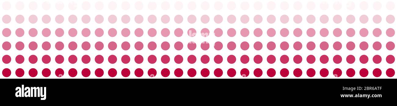 Banner: Red gradient dots on white background Stock Photo - Alamy