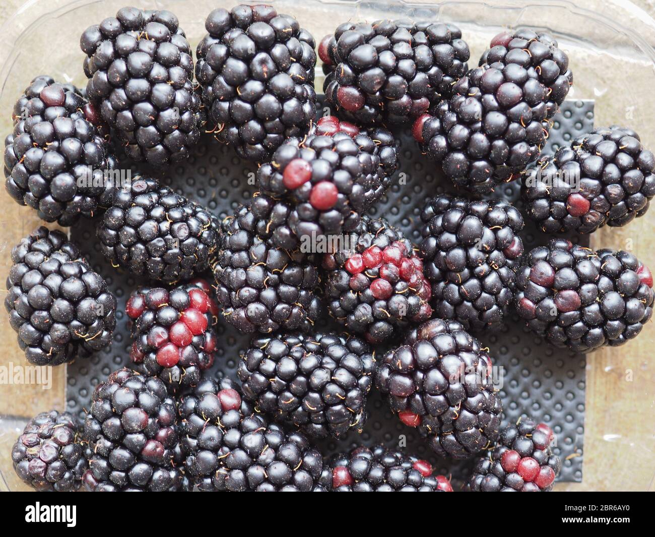 blackberry (Rubus fruticosus) fruit vegetarian food background Stock ...