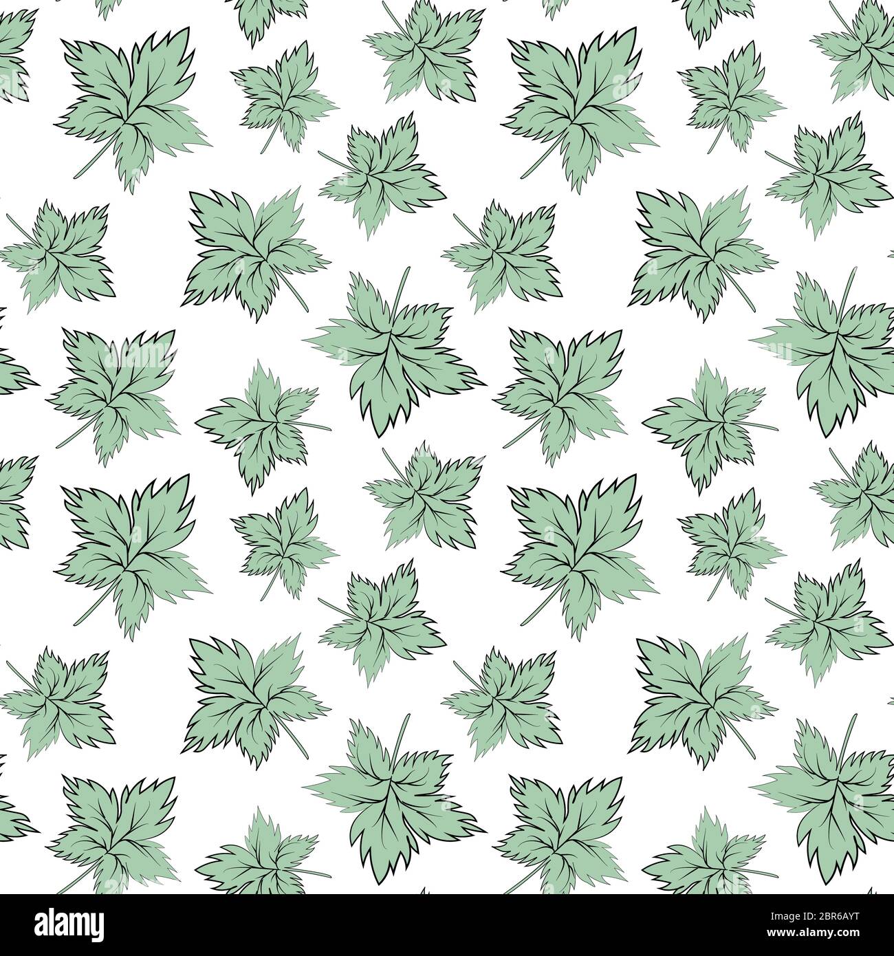 Seamless texture, square, pattern - autumn waltz. Falling leaves of ...