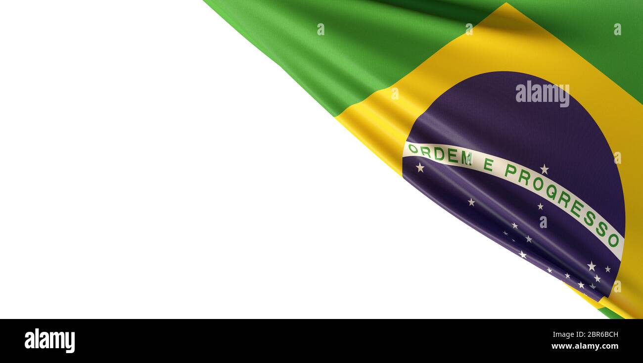 flag banner of brazil nation Stock Photo - Alamy