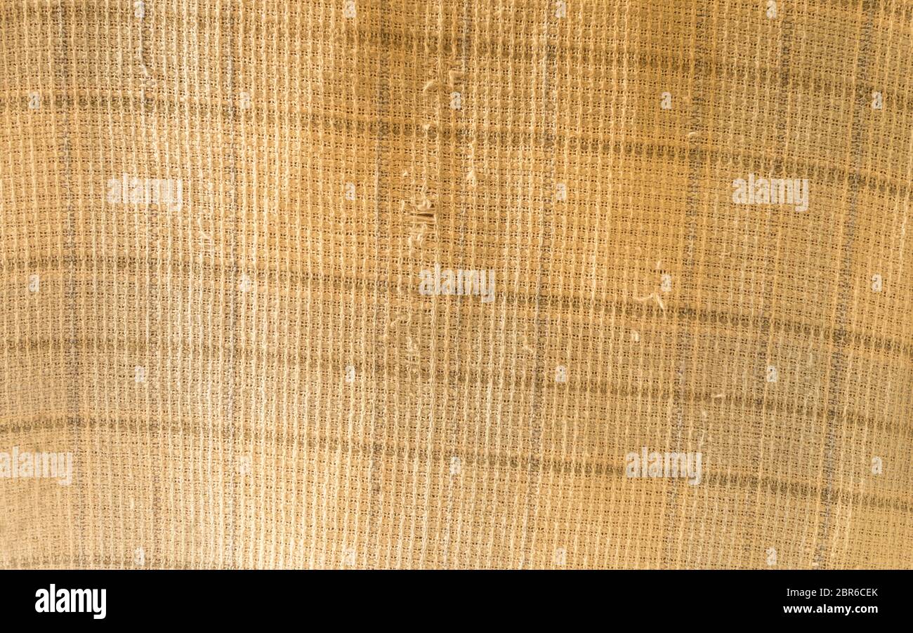 Close up of crumpled fabric texture, linen cloth textile background of ...