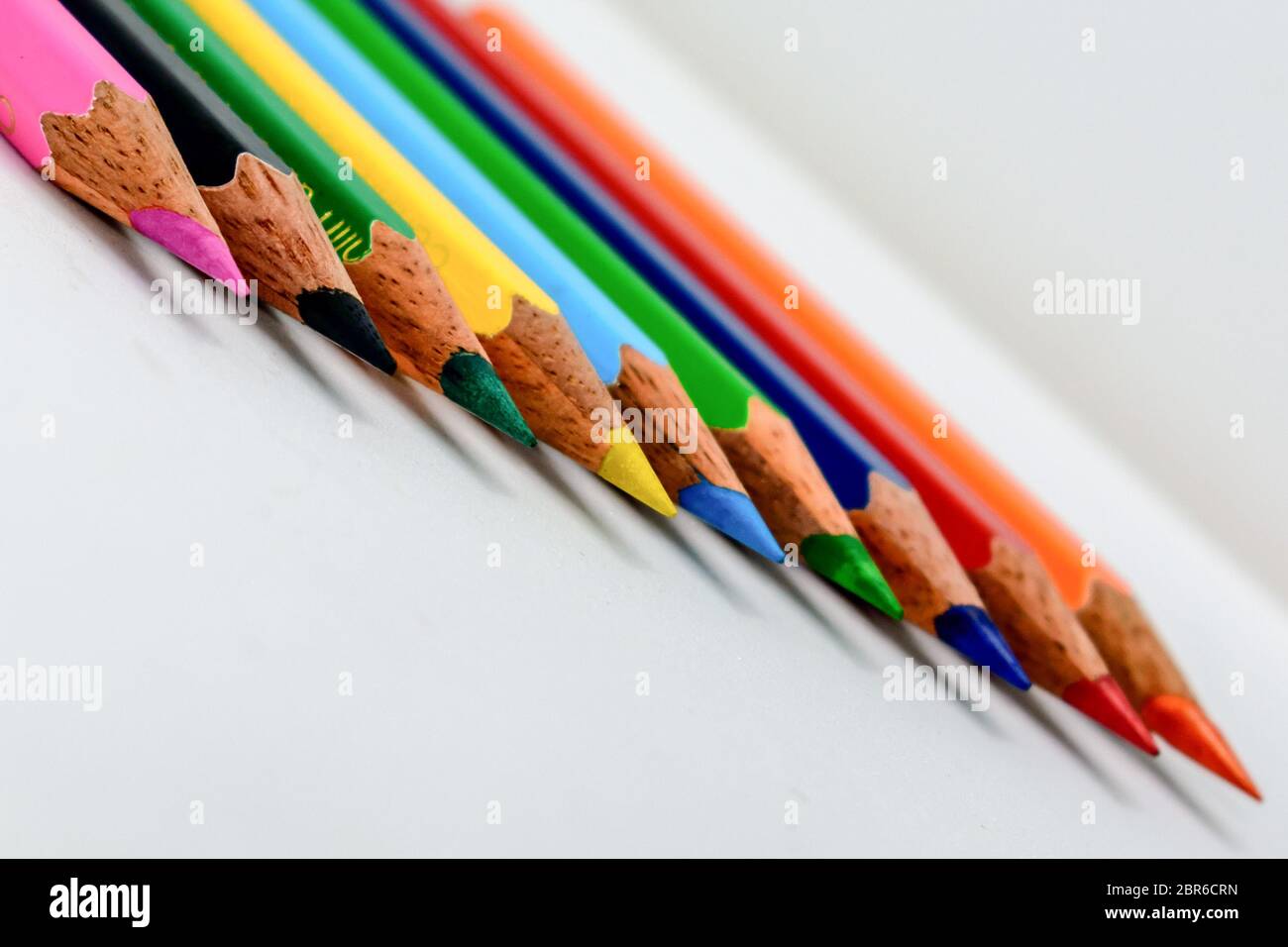 Group of crayons standing hi-res stock photography and images - Alamy
