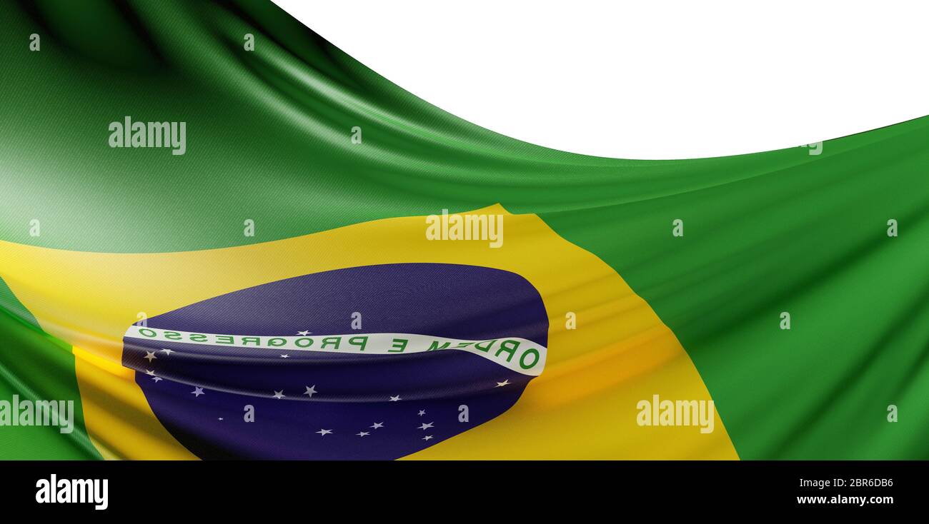 flag banner of brazil nation Stock Photo - Alamy