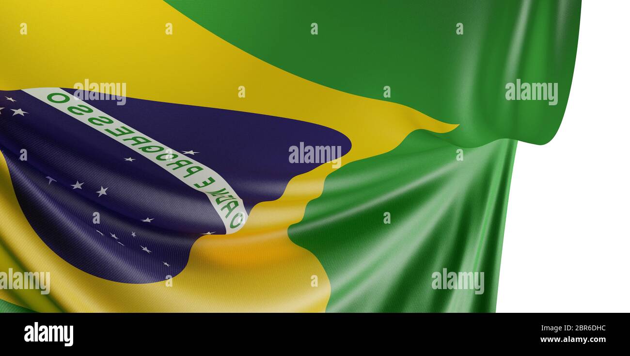 flag banner of brazil nation Stock Photo - Alamy