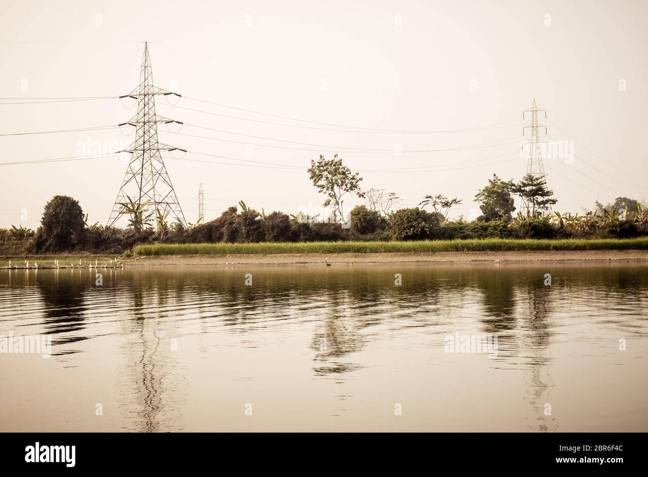 High voltage post of Electric Transmission tower (electricity pylon ...
