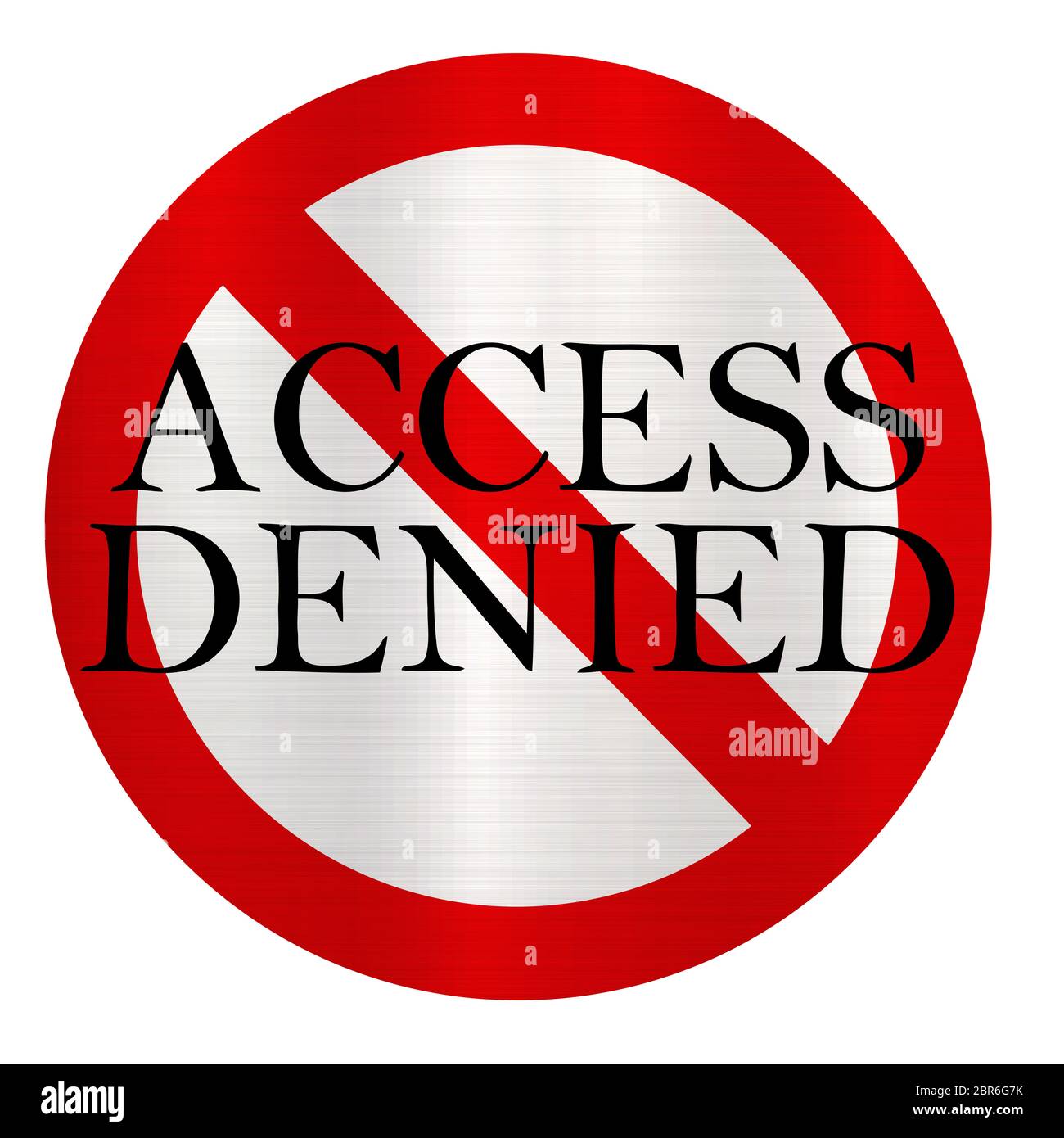 access denied no enter restricted metallic illustration privateaccess ...