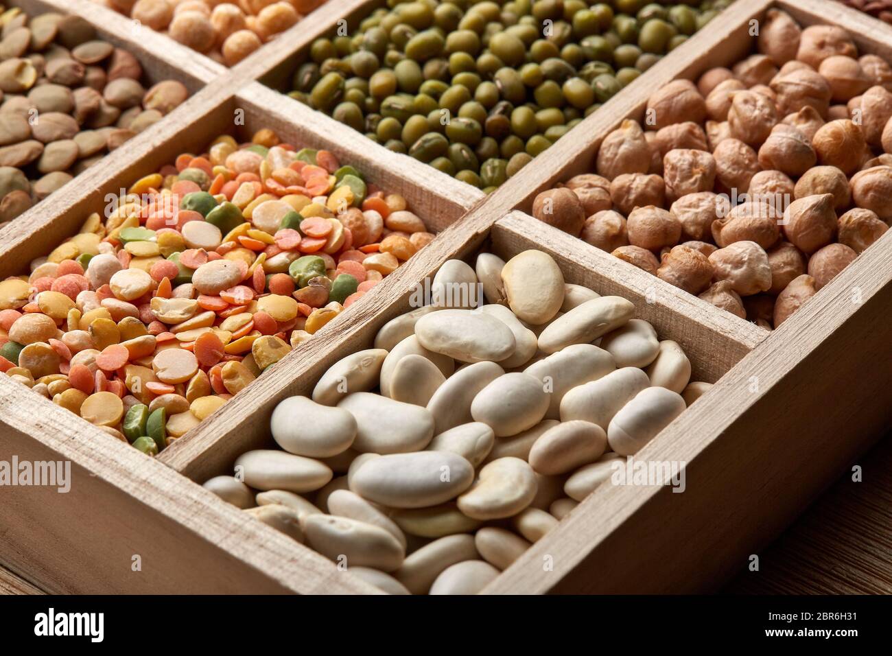Background from various kinds legumes. Different varieties of legumes ...