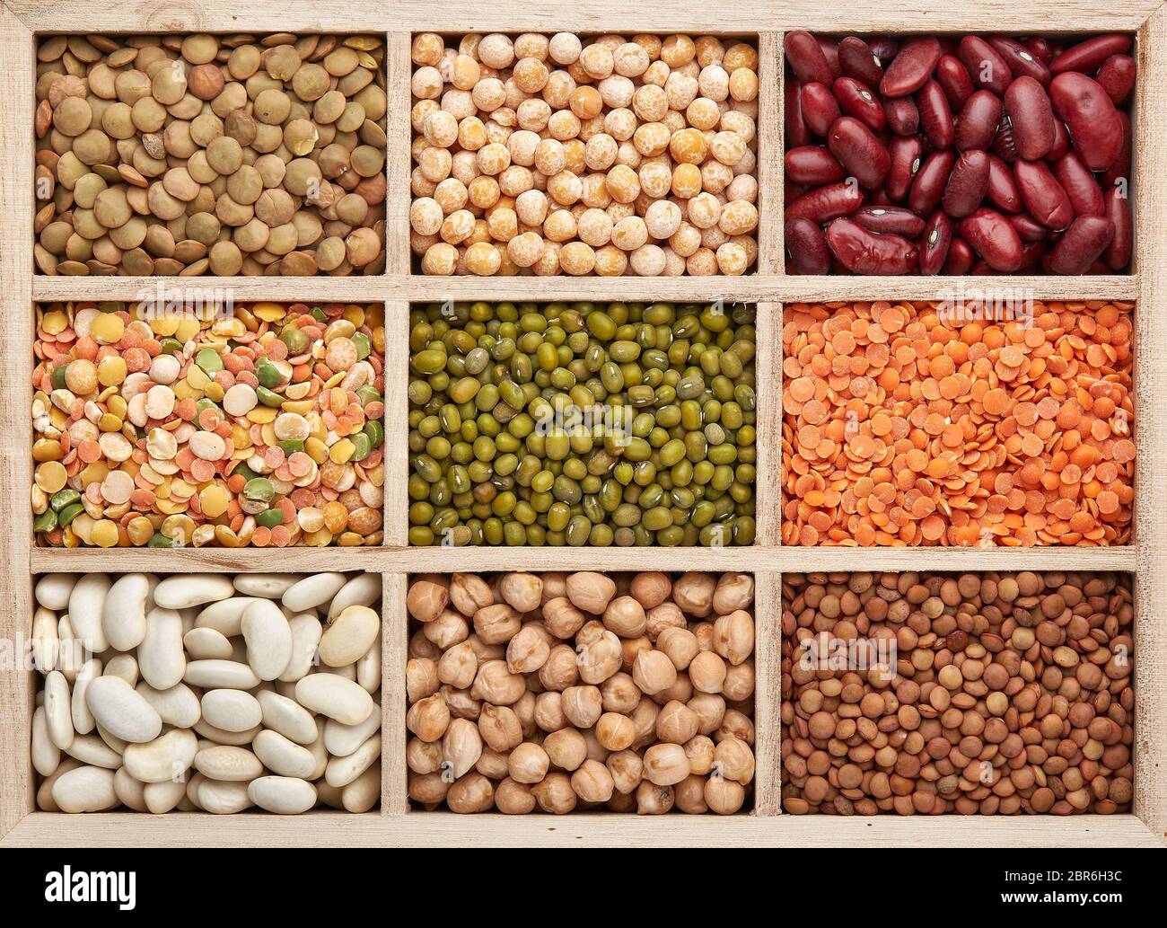 Background from various kinds legumes. Different varieties of legumes ...
