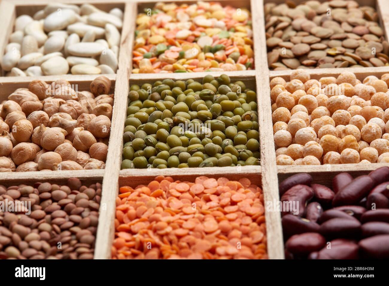 Background from various kinds legumes. Different varieties of legumes ...