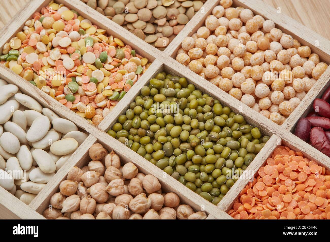 Background from various kinds legumes. Different varieties of legumes ...