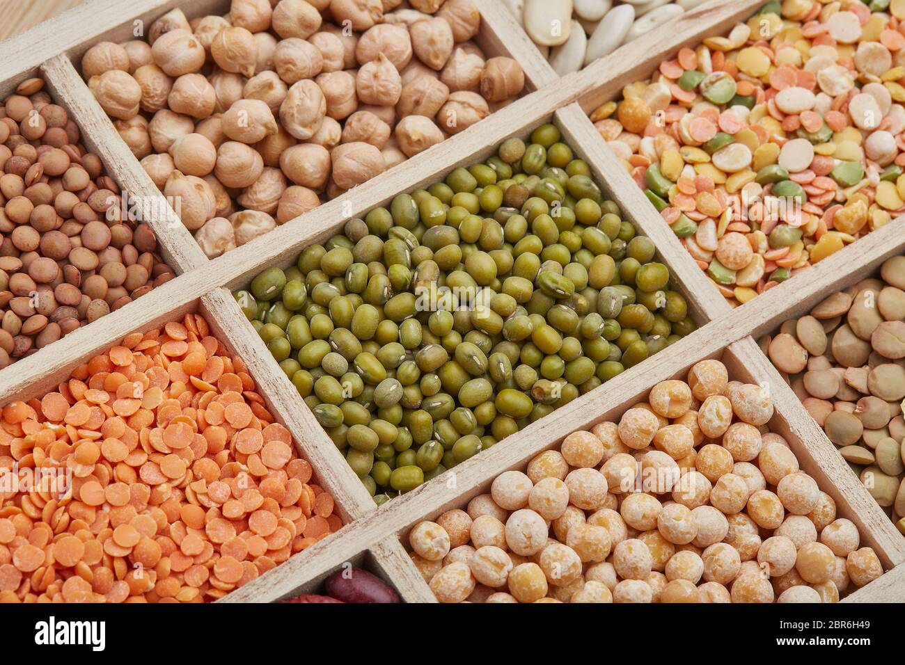 Background from various kinds legumes. Different varieties of legumes ...