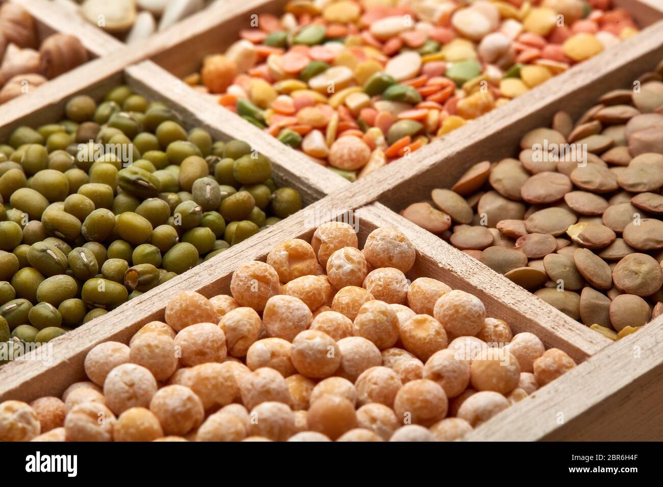 Background from various kinds legumes. Different varieties of legumes ...