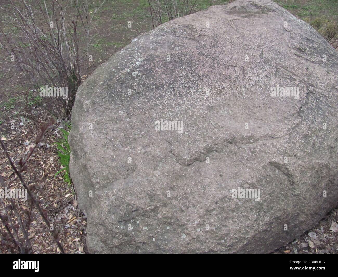 large rock gray granite stone Stock Photo - Alamy