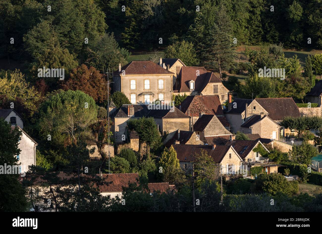 The Village of Carlux in Dordogne valley, Aquitaine, France Stock Photo ...