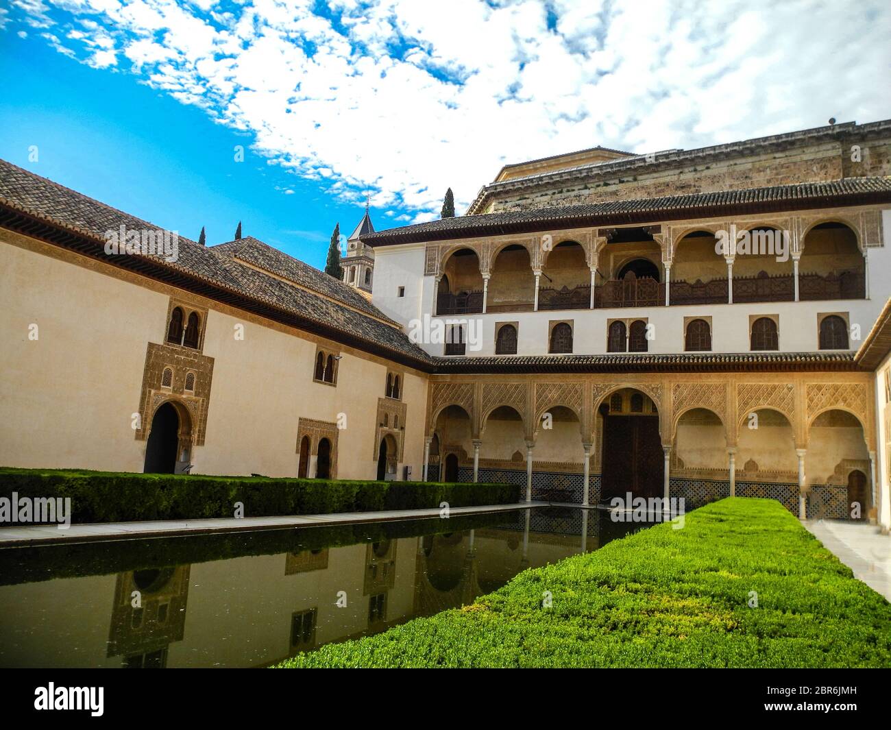 Granada, Spain - May 2 2015. Alhambra palace view, Granada, Andalusia ...