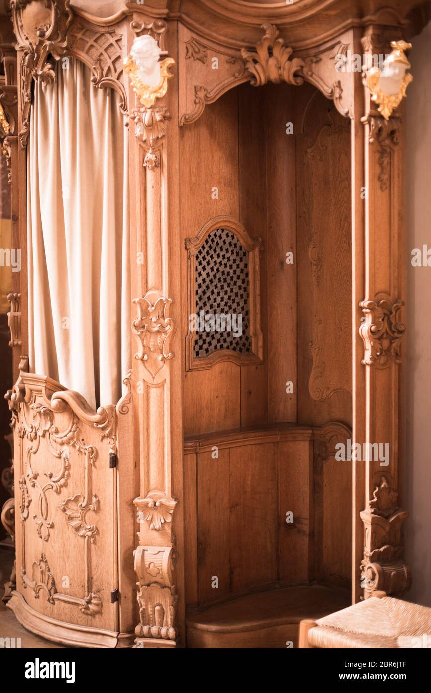 Confessional Of A Church High Resolution Stock Photography and Images ...