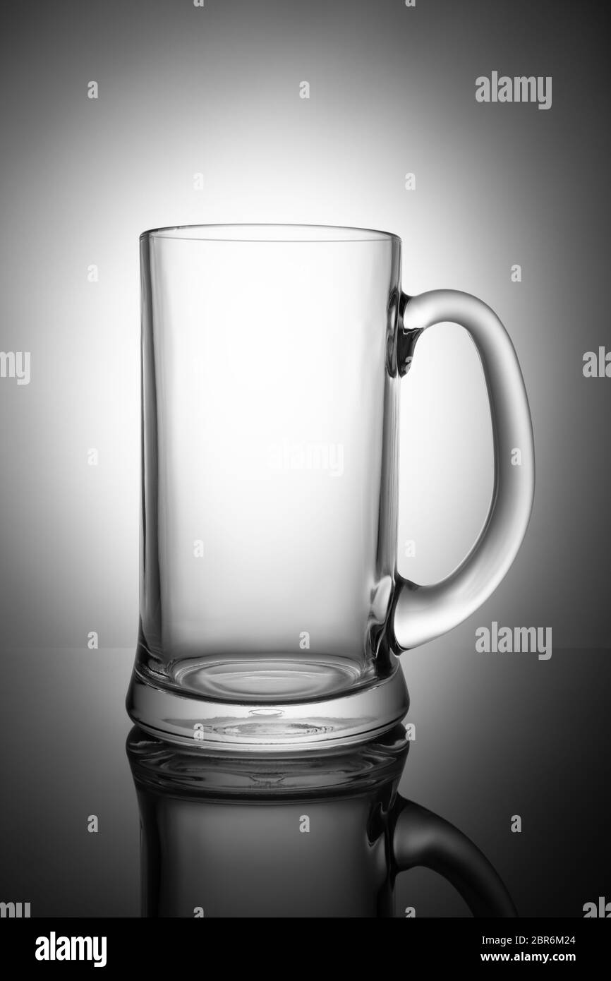 Empty beer mug, isolated on white background Stock Photo - Alamy