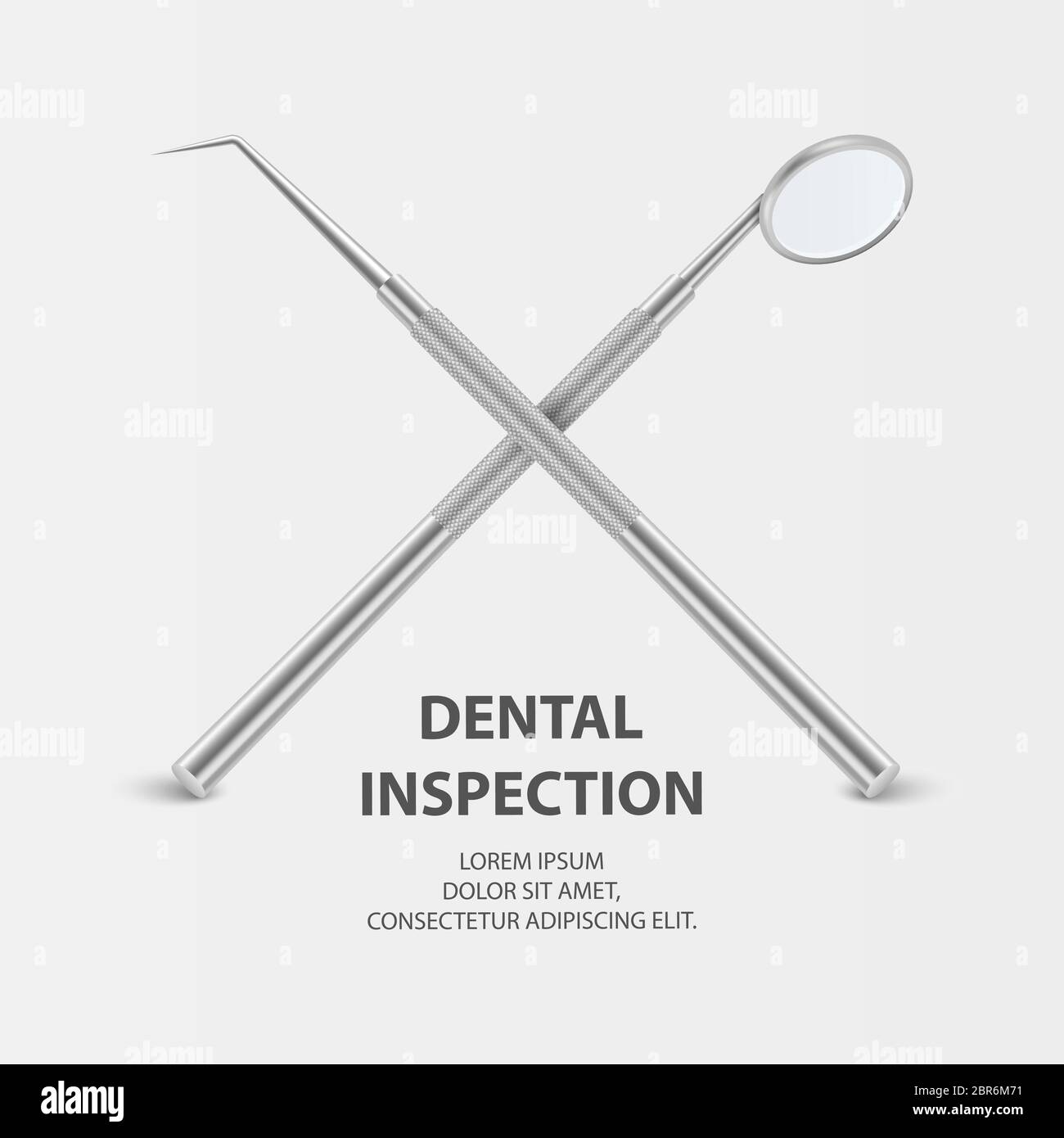Dental Inspection Banner, Plackard. Vector 3d Realistic Dental ...