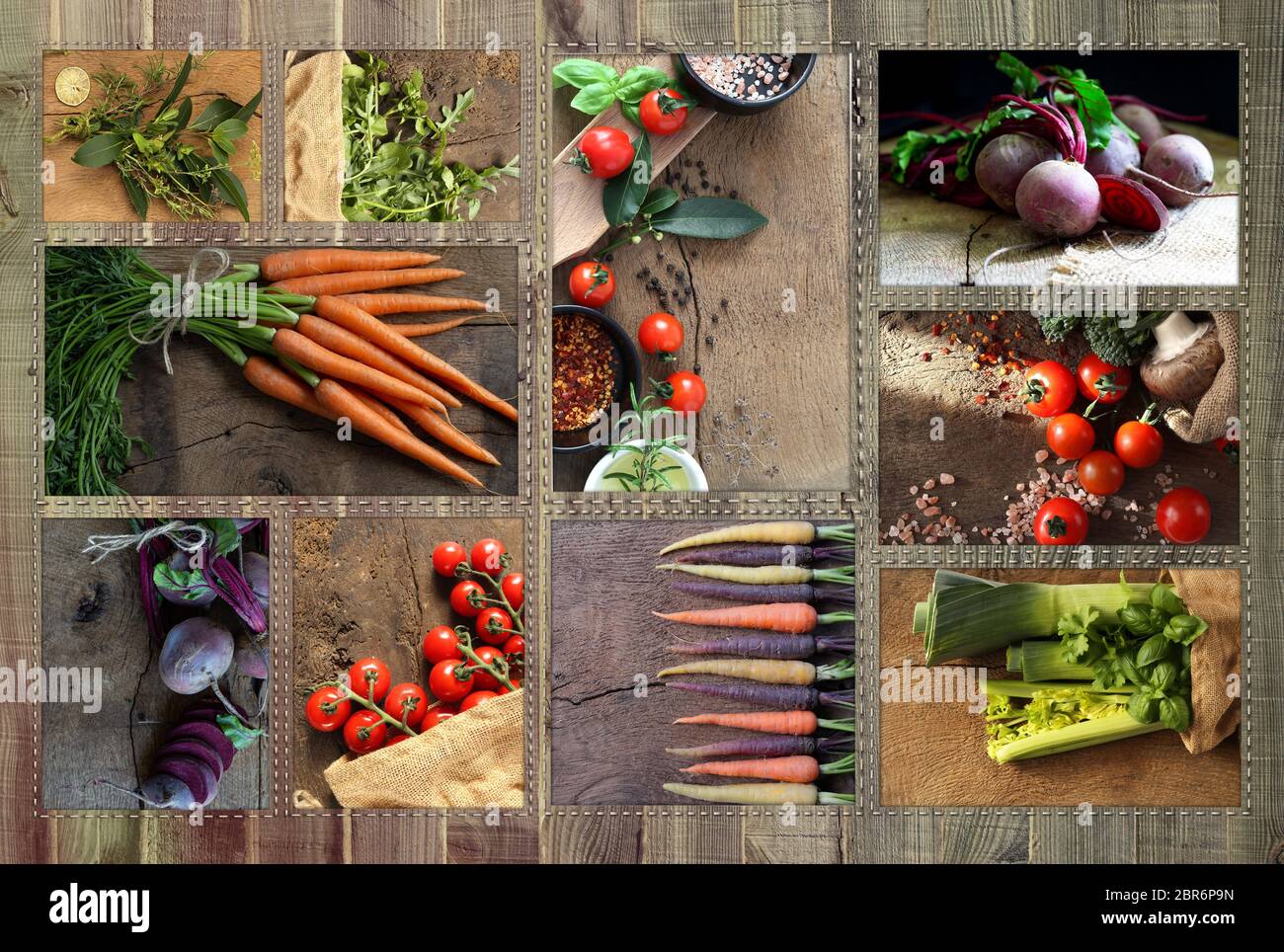 Healthy food collage hi-res stock photography and images - Alamy