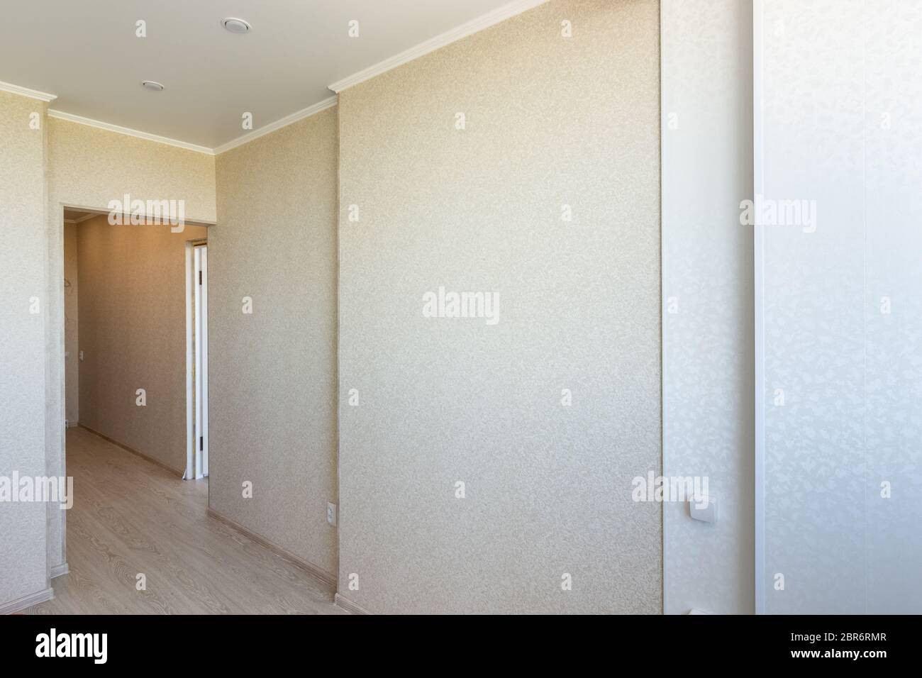 Exit from the kitchen in the apartment after repair Stock Photo - Alamy
