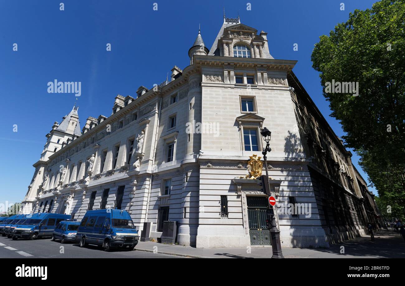 Historical building of Criminal court in Paris, France Stock Photo - Alamy