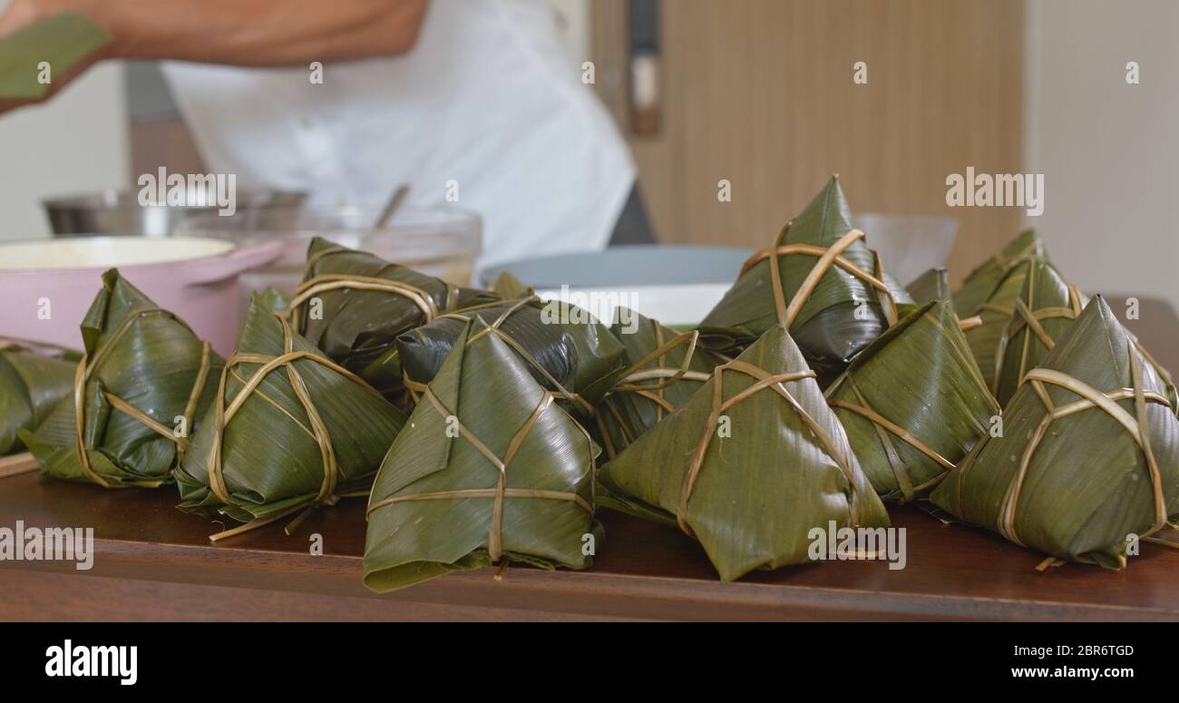Stack on homemade rice dumpling hi-res stock photography and images - Alamy