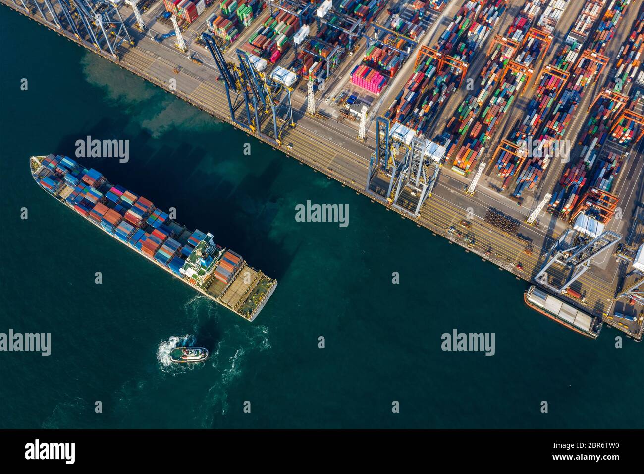 Kwai Tsing, Hong Kong, 12 February 2019: Container Terminals in Hong ...