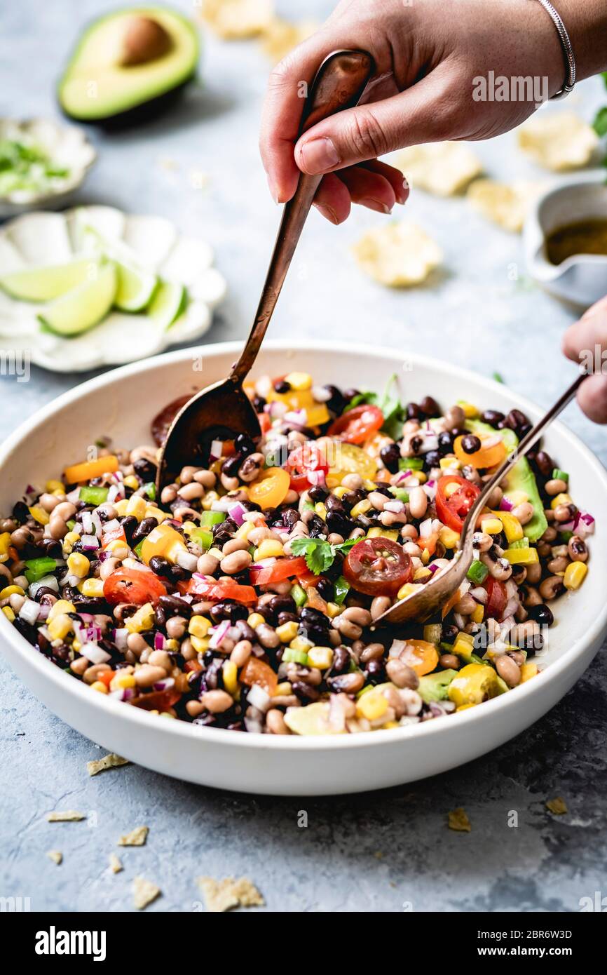Texas caviar salad salad hi-res stock photography and images - Alamy