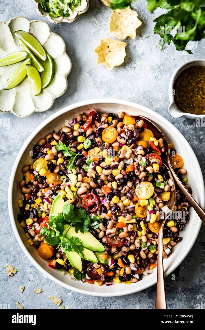 Texas Caviar Salad. A salad of black eyed peas Stock Photo - Alamy