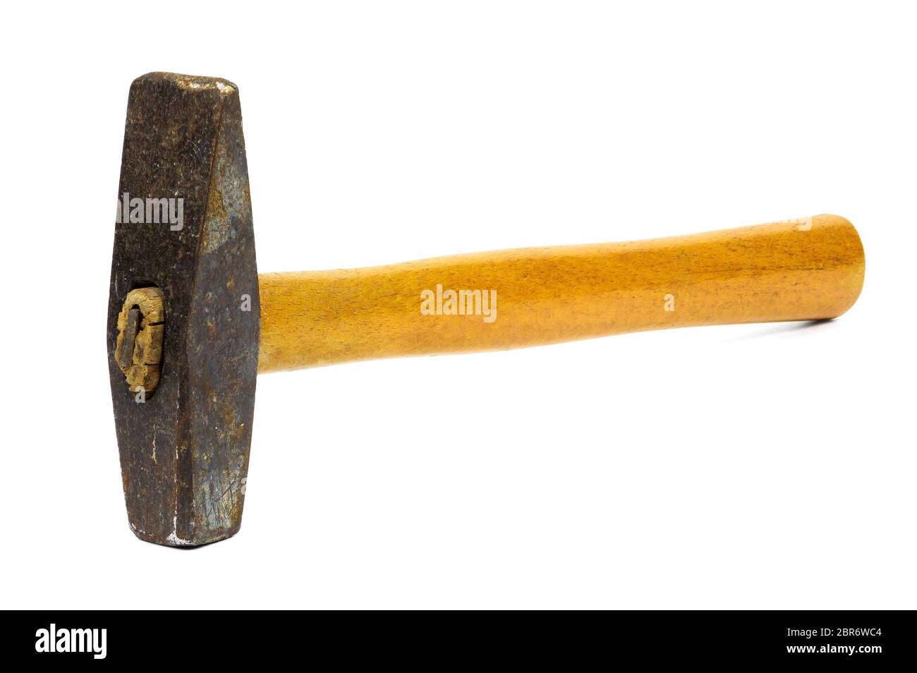 Old rusty hammer isolated on white background with clipping path Stock ...