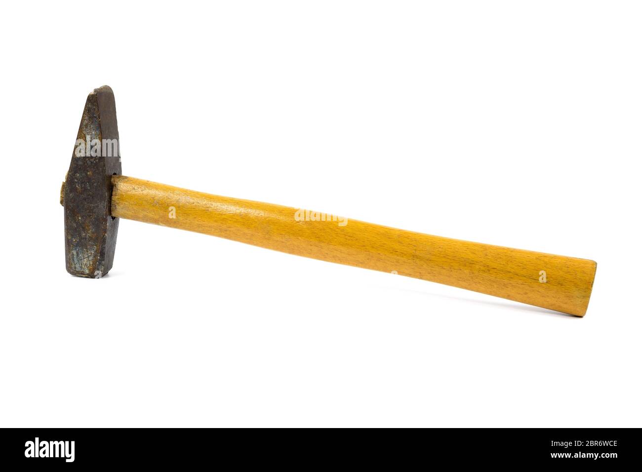 Old rusty hammer isolated on white background with clipping path Stock ...