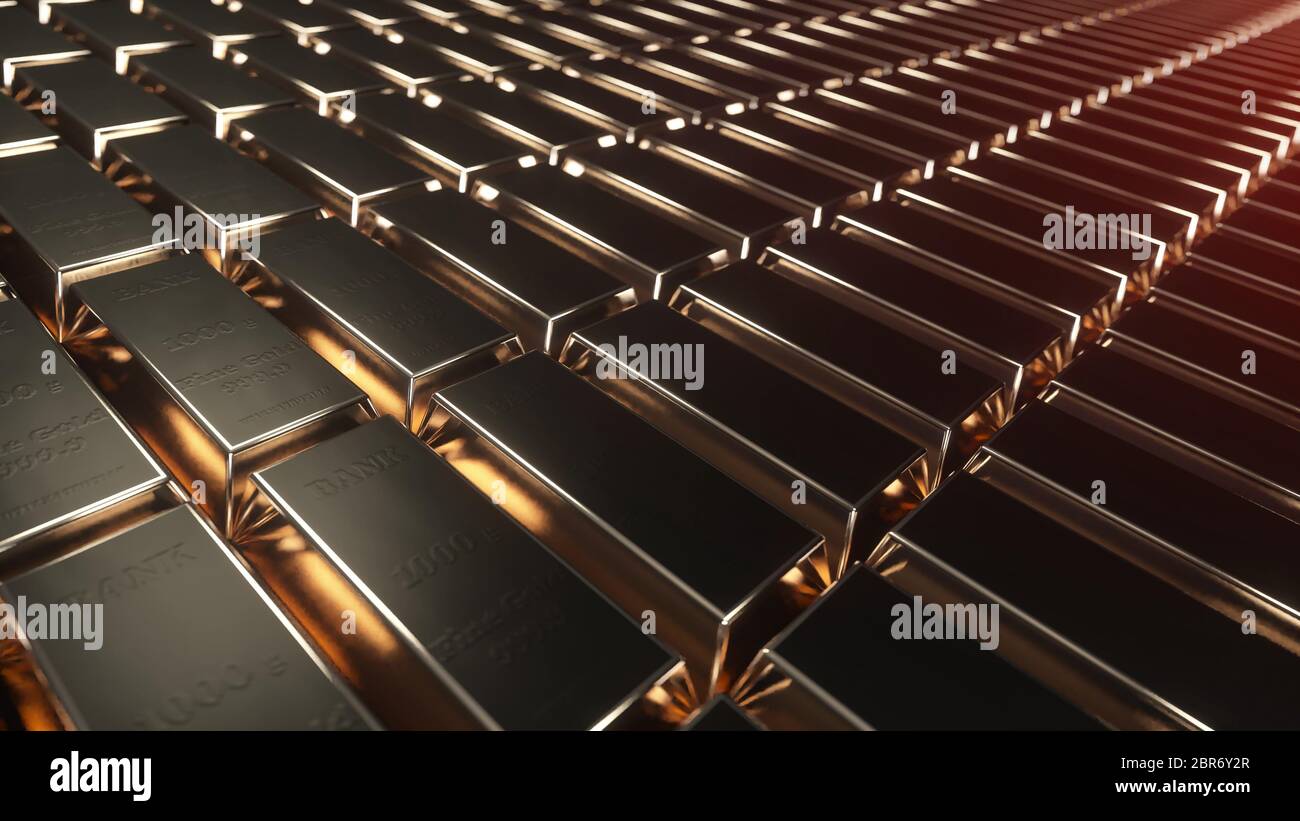 Gold bars stacked in row hi-res stock photography and images - Alamy