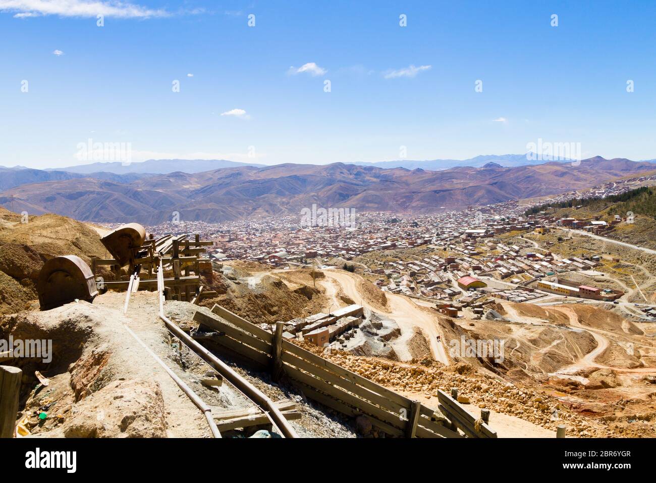 Potosi aerial view,Bolivia.Bolivian mining city Stock Photo - Alamy