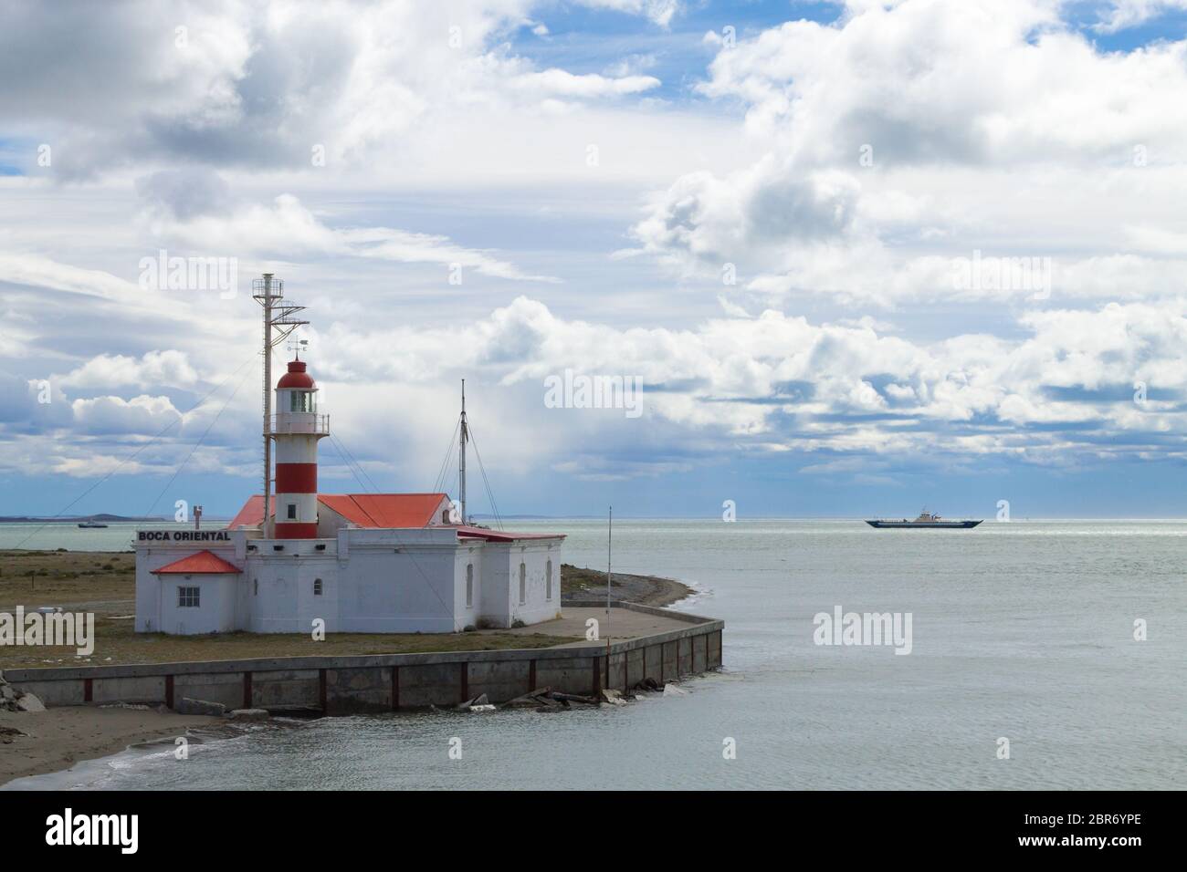 Punta Delgada lighthouse, Strait of Magellan chilean cross border ...