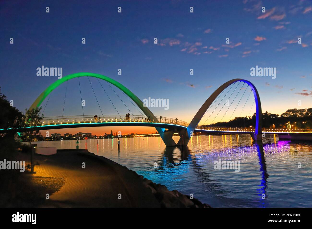 Elizabeth Quay Bridge Stock Photo - Alamy