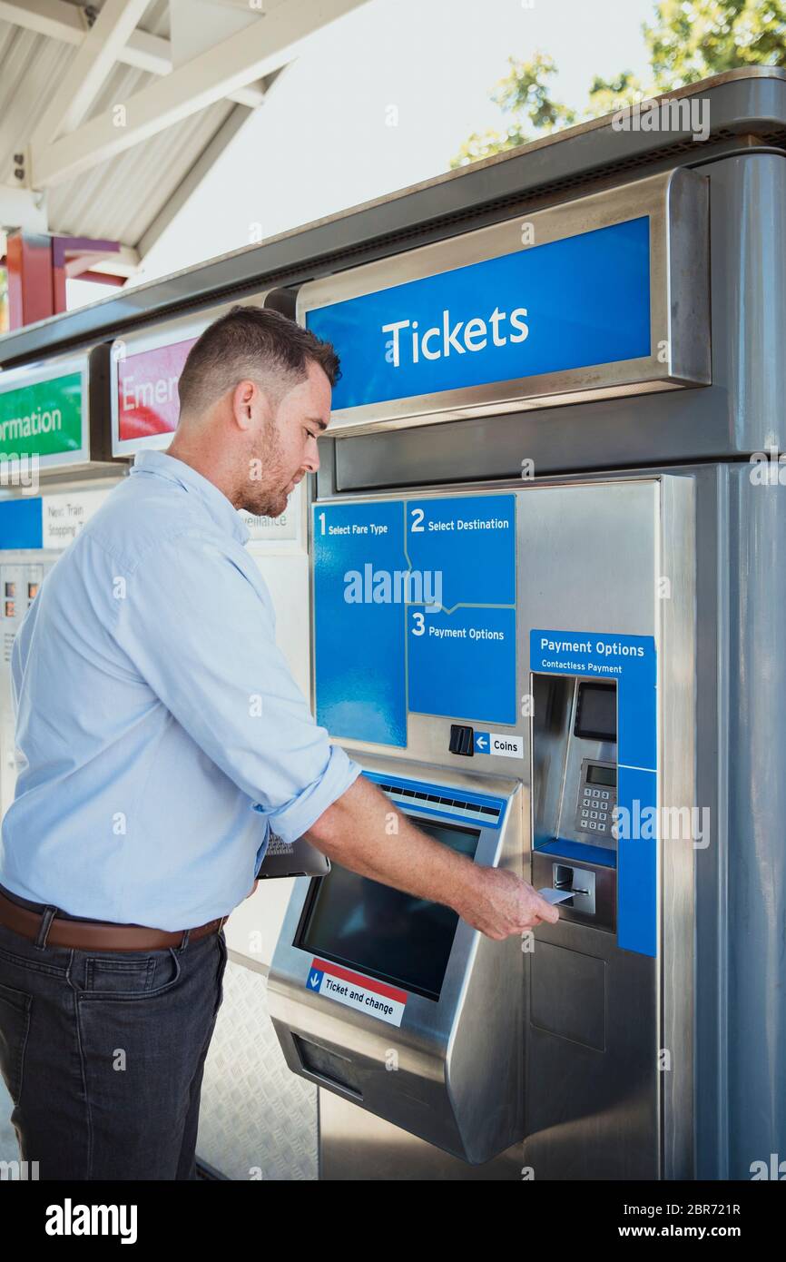 Buying a train ticket hi-res stock photography and images - Alamy