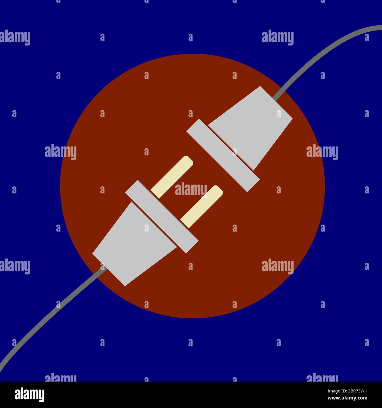 Wire connection plug icon logo Stock Vector Image & Art - Alamy