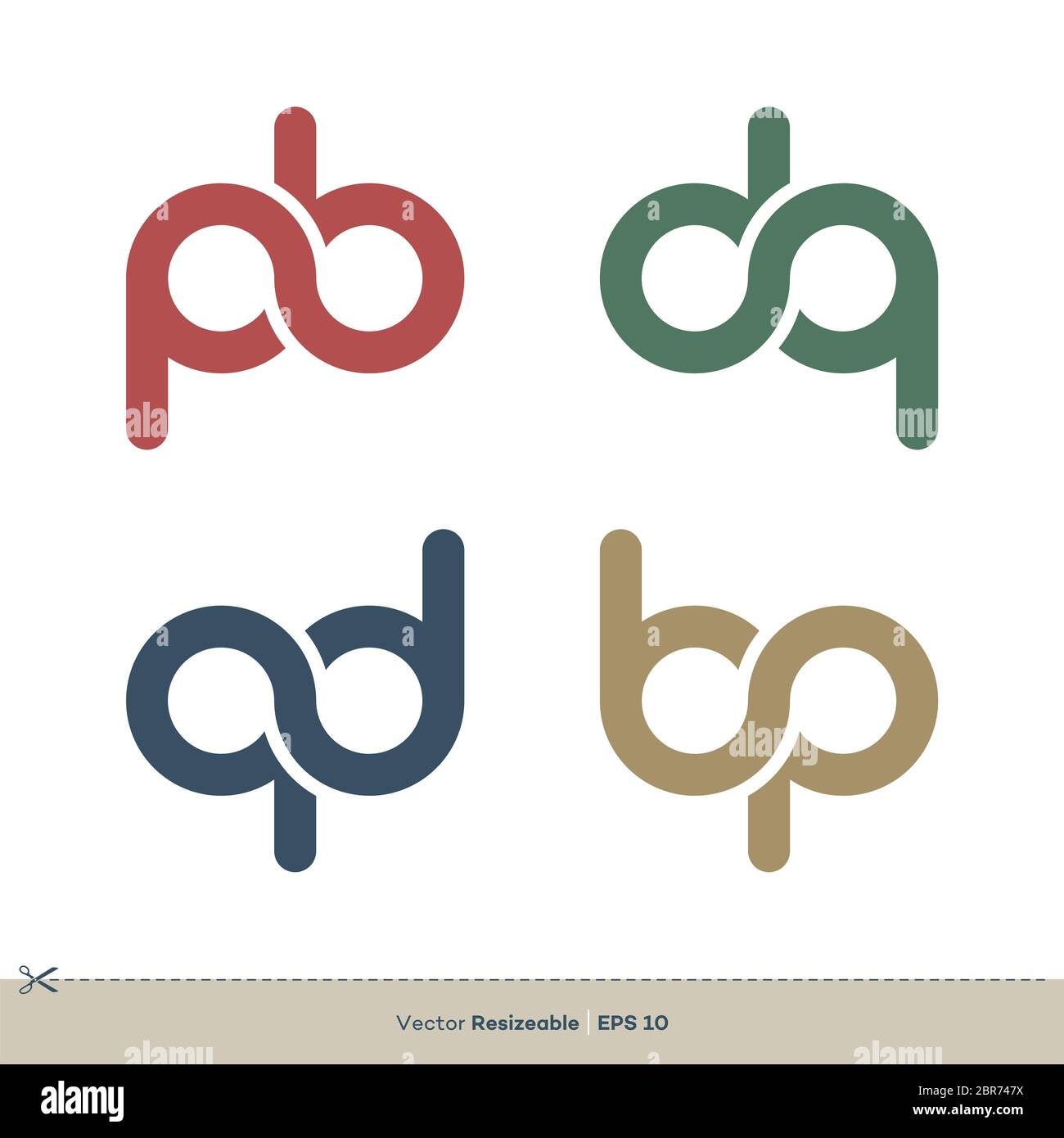 Letter b p logo hi-res stock photography and images - Alamy