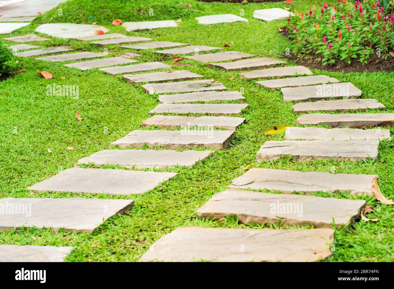 Stone block walk hi-res stock photography and images - Alamy