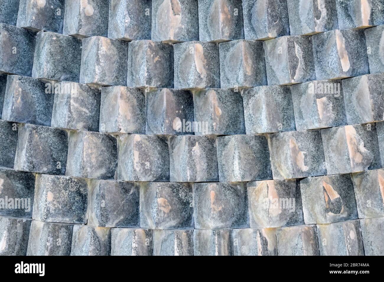 Background texture concrete cubes. Cubes of stone Stock Photo - Alamy