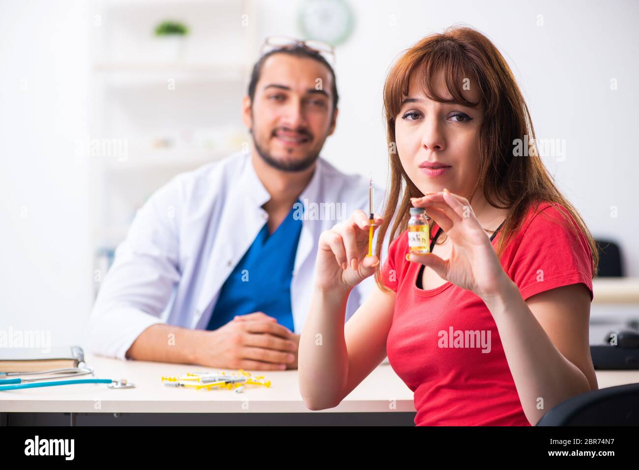 Female diabetic patient visiting hi-res stock photography and images ...