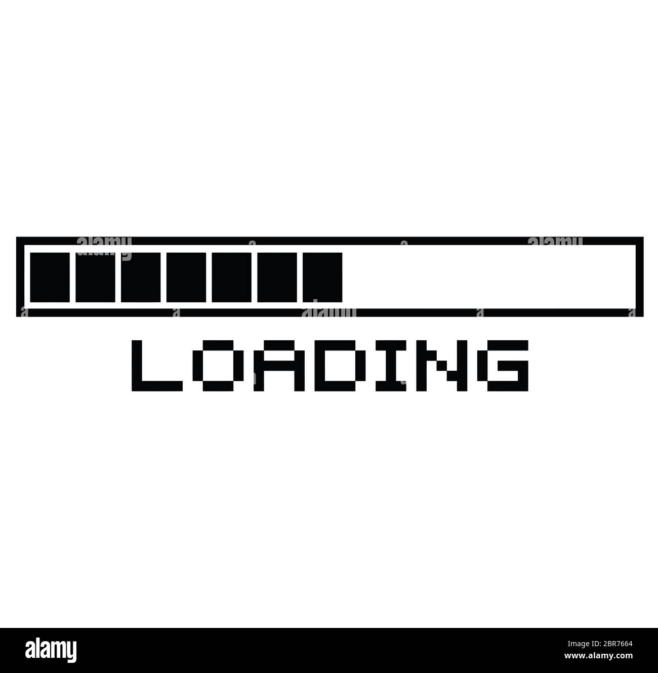 loading progress indicator bar illustration digital Stock Photo - Alamy