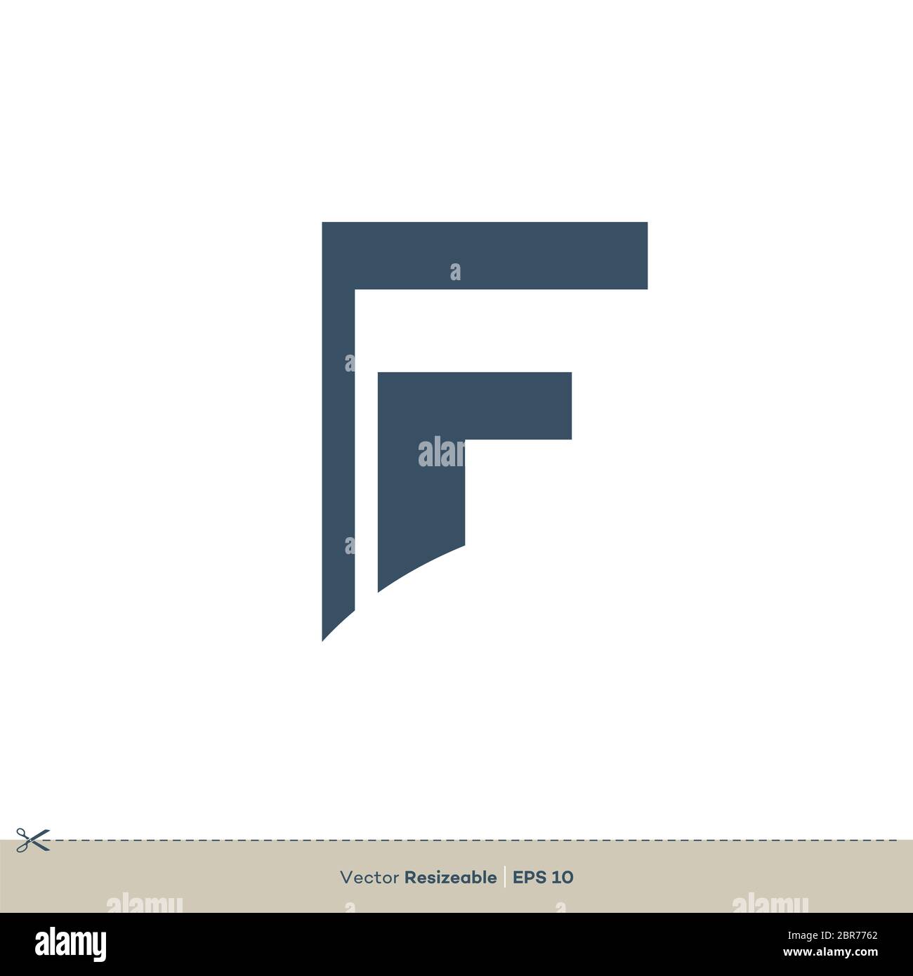 Letter F vector Logo Template illustration design Stock Photo - Alamy