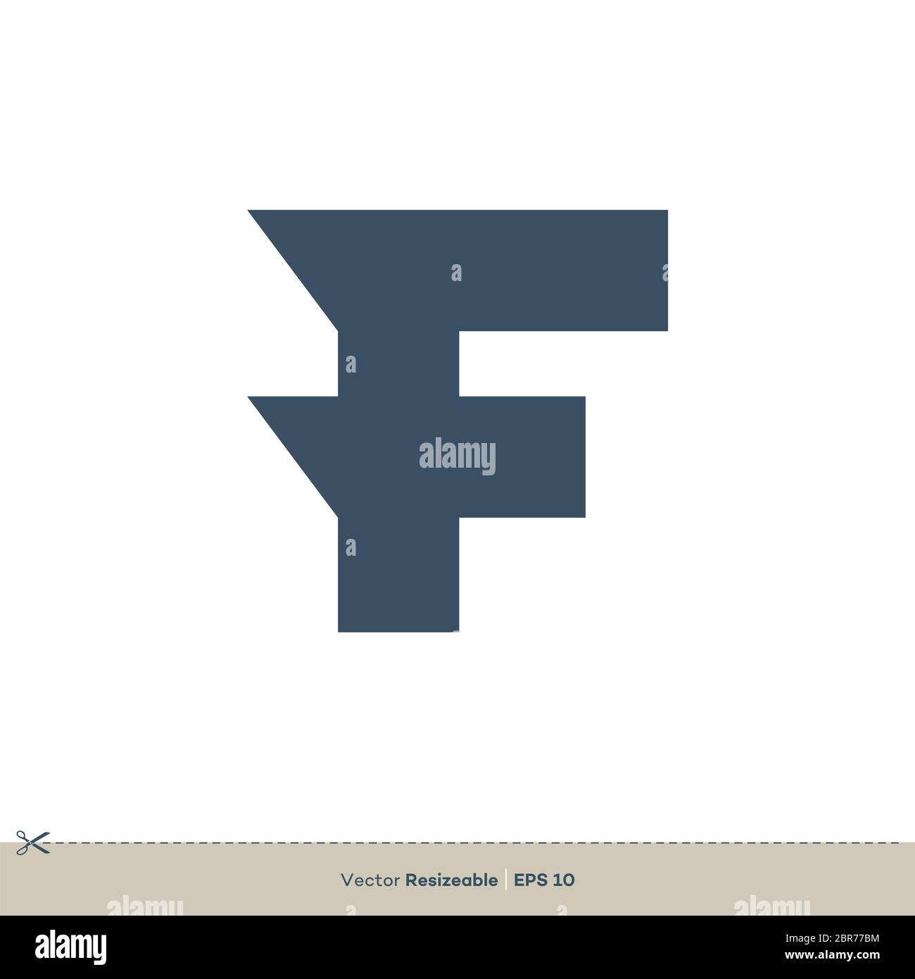 Letter F vector Logo Template illustration design Stock Photo - Alamy