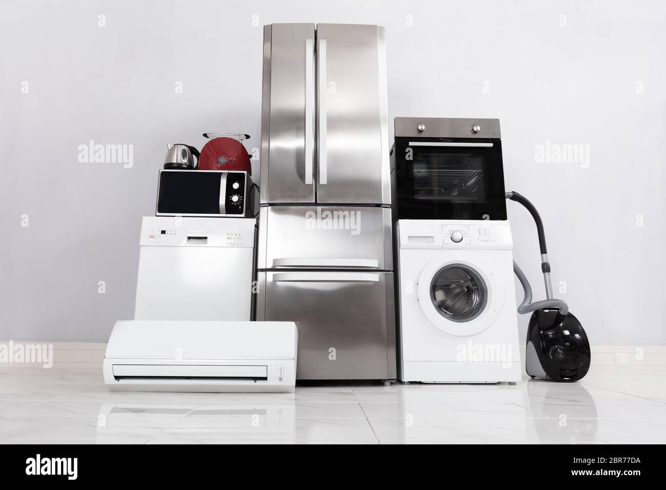 Kitchen fridge toaster coffee maker hi-res stock photography and images ...