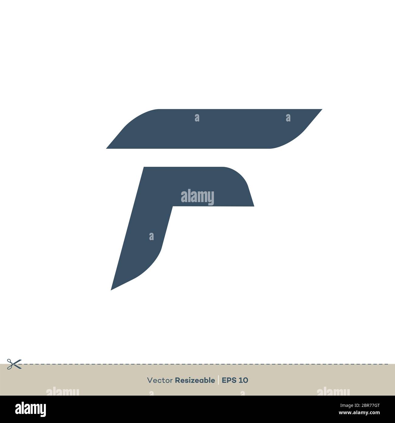 Letter F vector Logo Template illustration design Stock Photo - Alamy